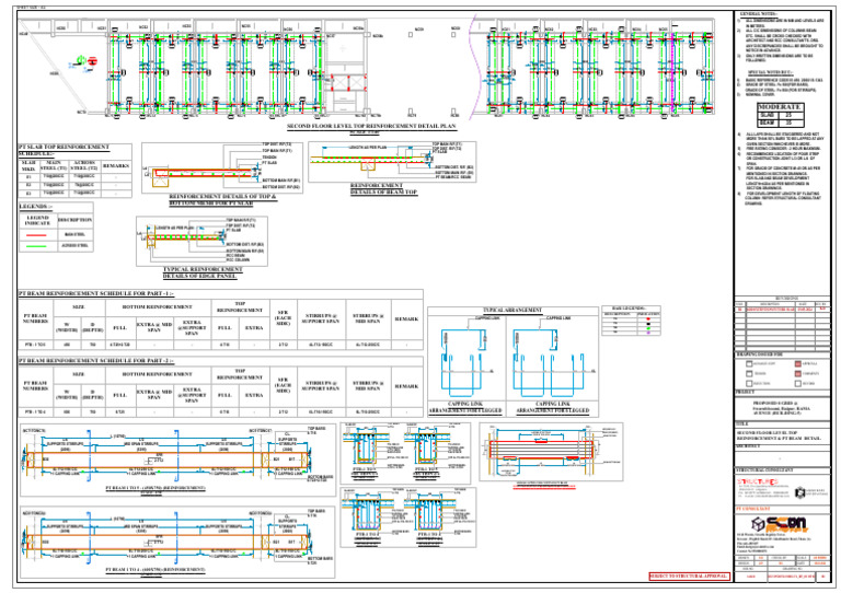 Second Floor Reinforcement Plan | PDF | Structural Engineering | Civil ...