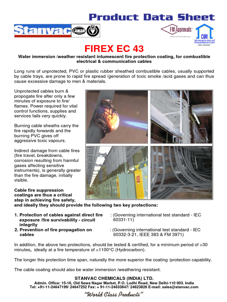 Fire Retardant Paint For Cable | PDF | Fires | Water