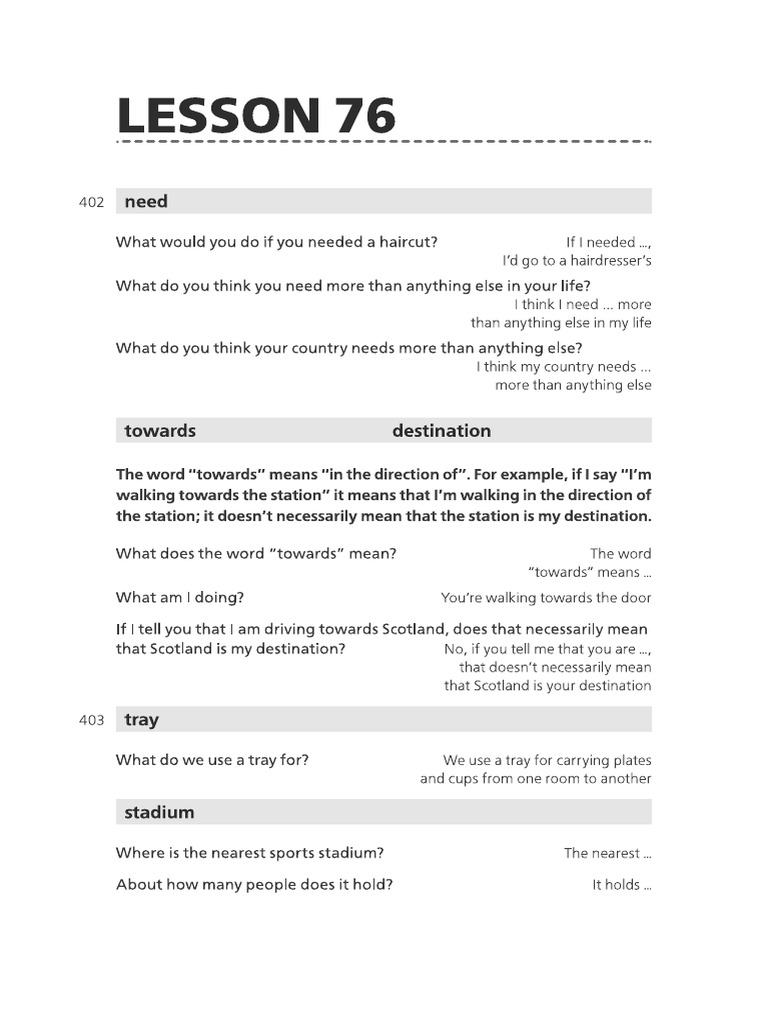 Lesson 76 | PDF