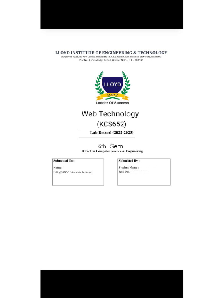 Web Tech | PDF