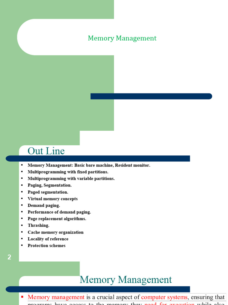 Module4memory Mangement | PDF | Process (Computing) | Computer Data Storage