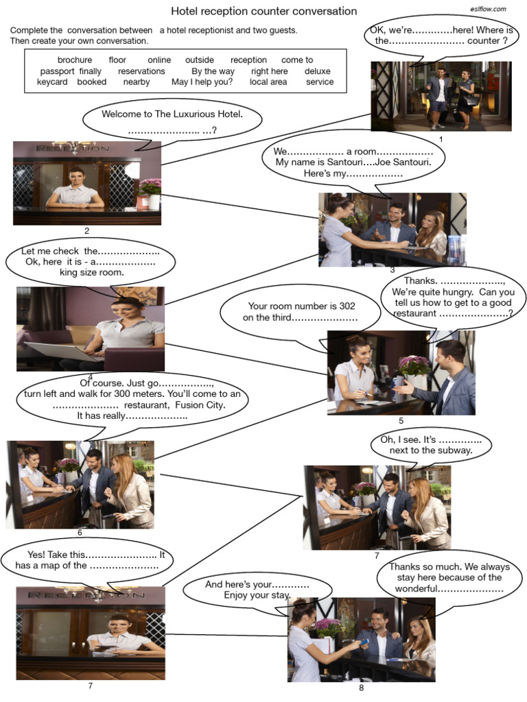 Hotel Reception Counter Conversation 2023 | PDF | Hospitality Industry