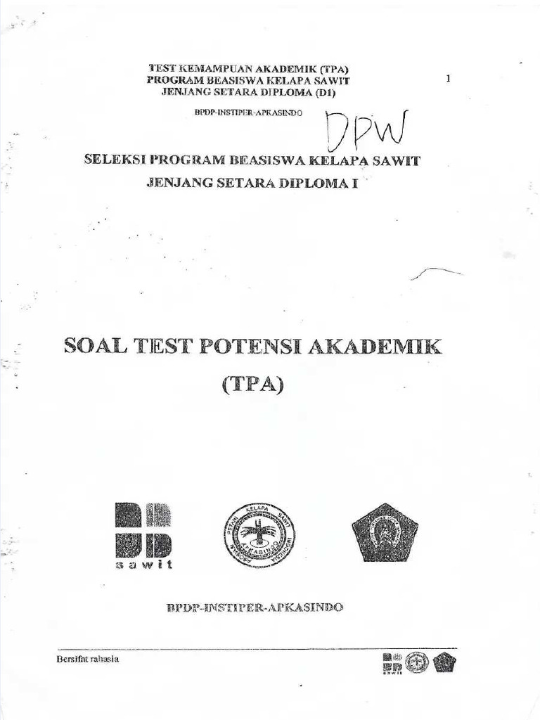Pdf Soal Tpa Compress Pdf