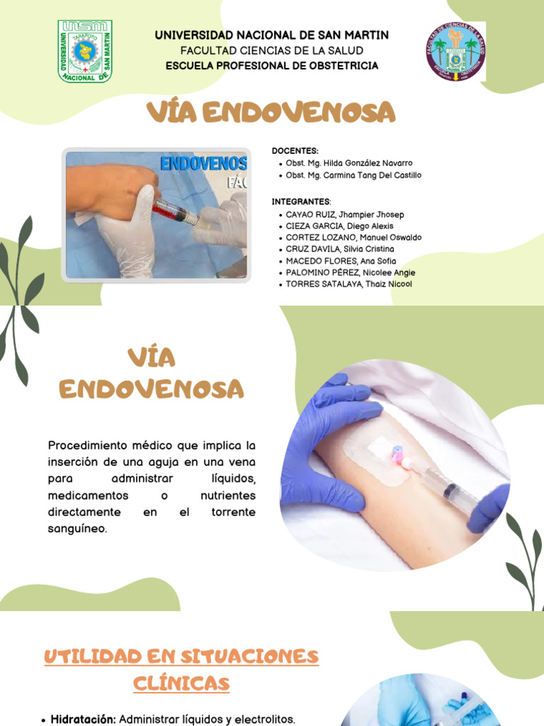 Vía Endovenosa | PDF | Terapia intravenosa | Medicamentos con receta