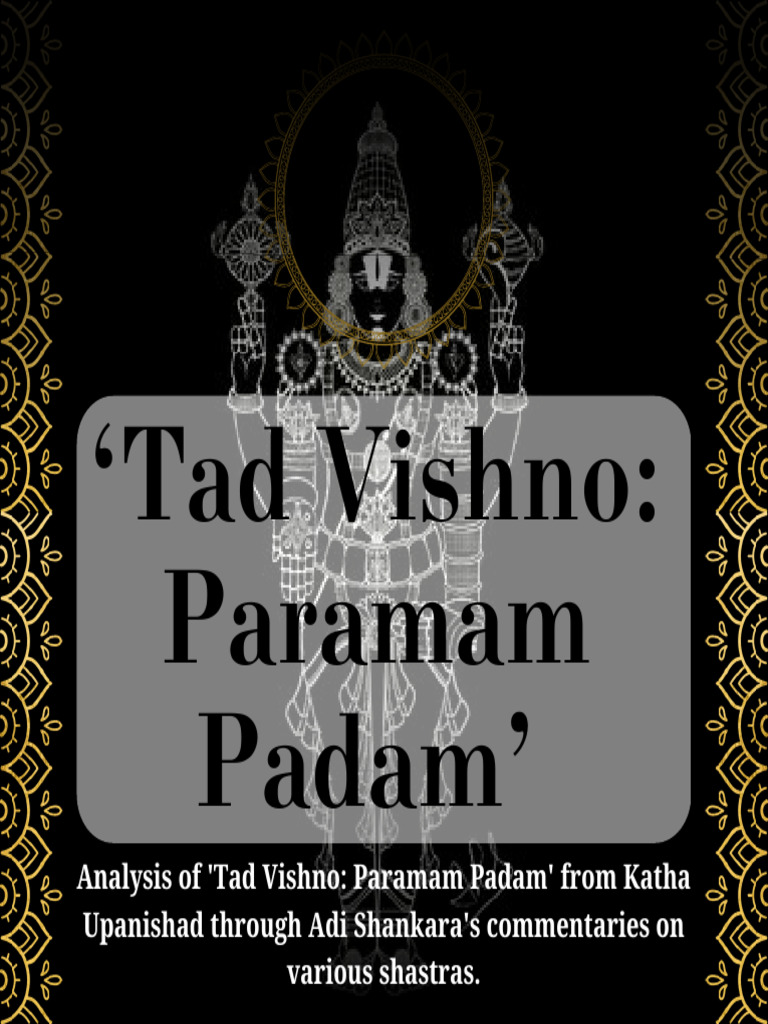 Tad Vishno Paramam Padam' | PDF | Brahman | Ātman (Hinduism)