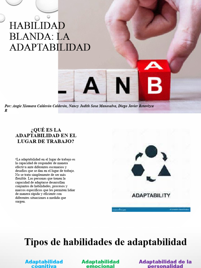 La Importancia de la Adaptabilidad Laboral | PDF | Liderazgo ...