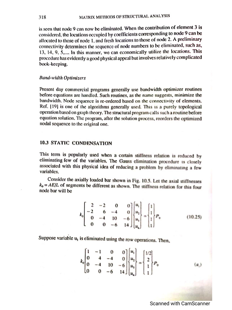 Static Condensation-ASA | PDF