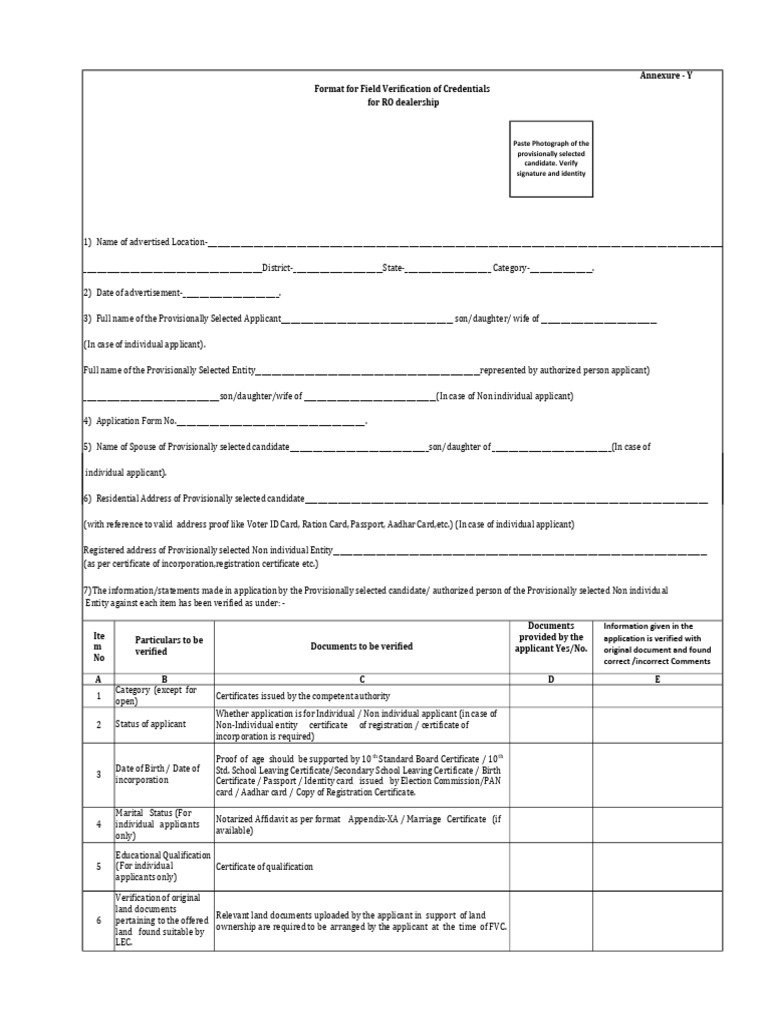 FVC Format | Download Free PDF | Identity Document | Authentication