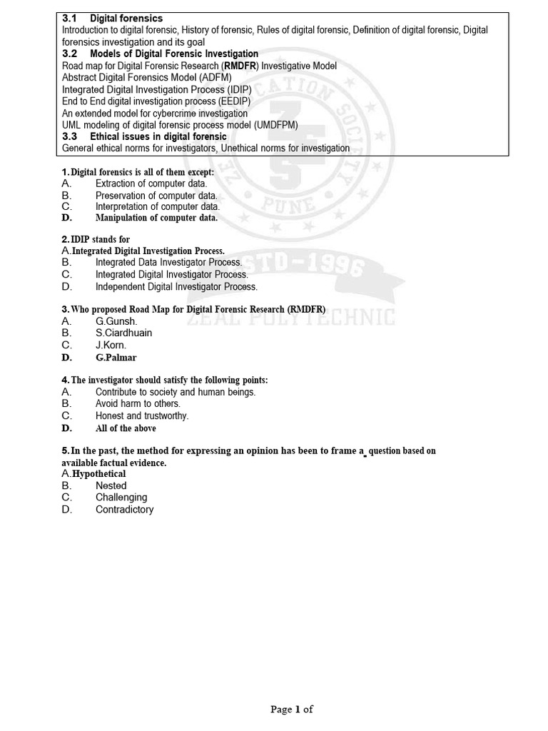 Forensic | PDF | Computer Forensics | Digital Forensics