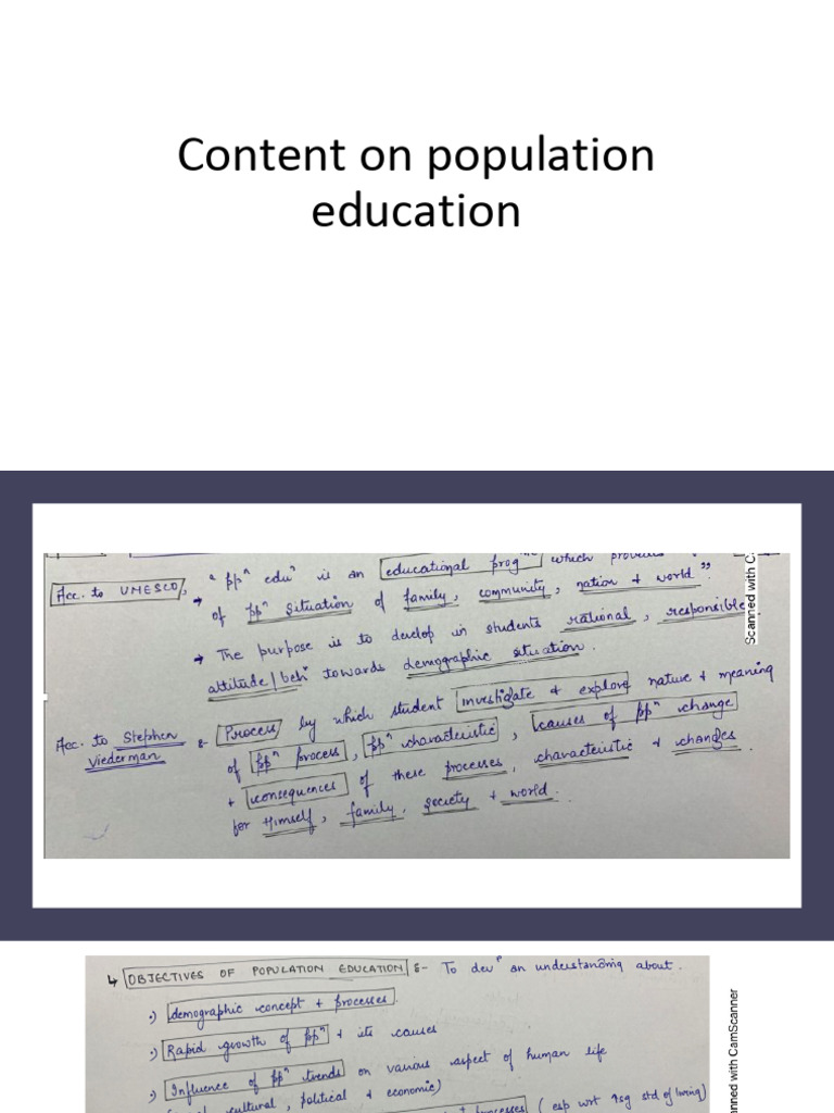 Classroom 0 Population Education | PDF