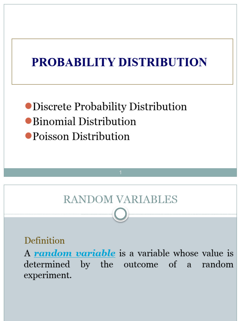 Discrete Probability Distribution | PDF | Probability Distribution | Variance