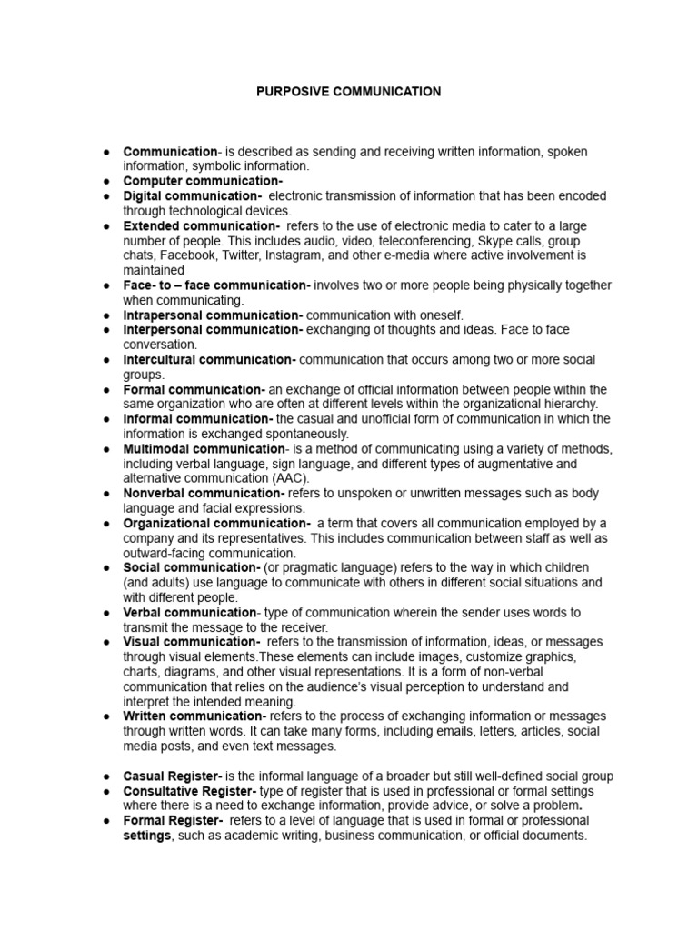 Communication Types Explained | PDF | Communication | Human Sexuality