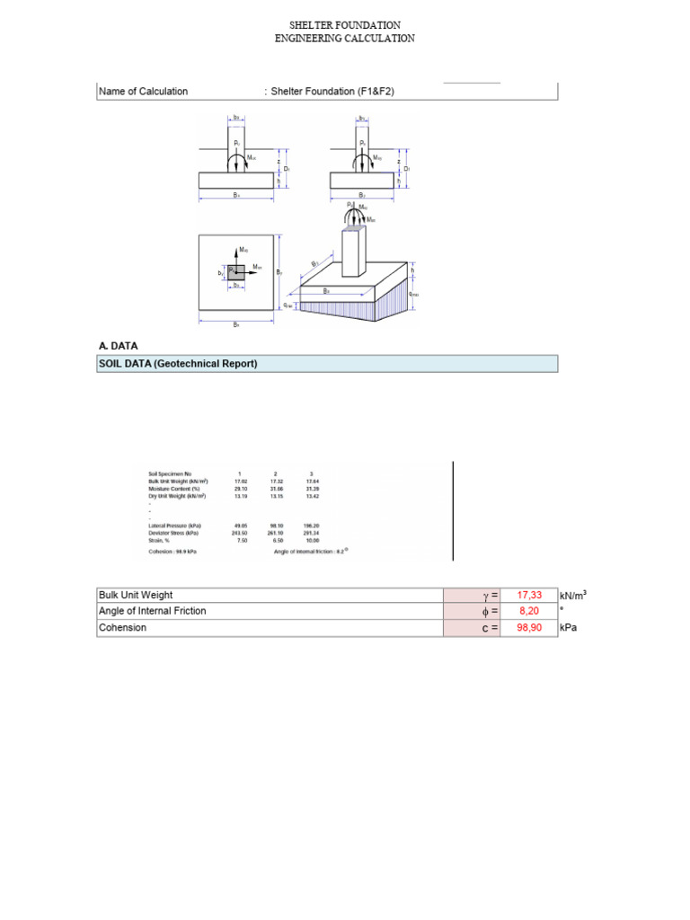 Desain Plate Foundation | PDF | Materials | Civil Engineering
