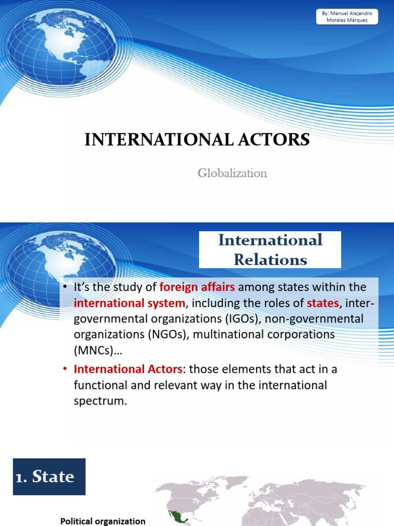 5-International Actors | PDF | Multinational Corporation | Non ...
