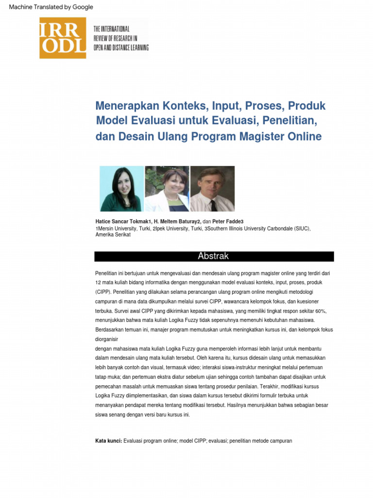 Applying The Context Input Process Product Evaluat | PDF