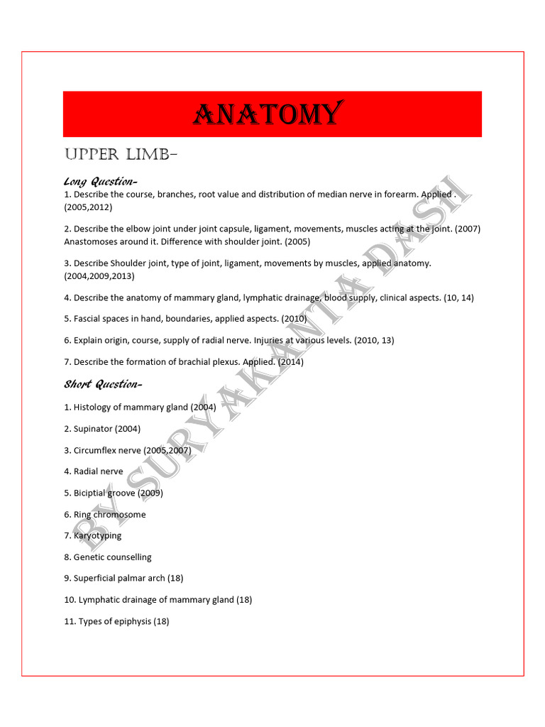 Anatomy 1 1 | PDF | Anatomy | Human Anatomy