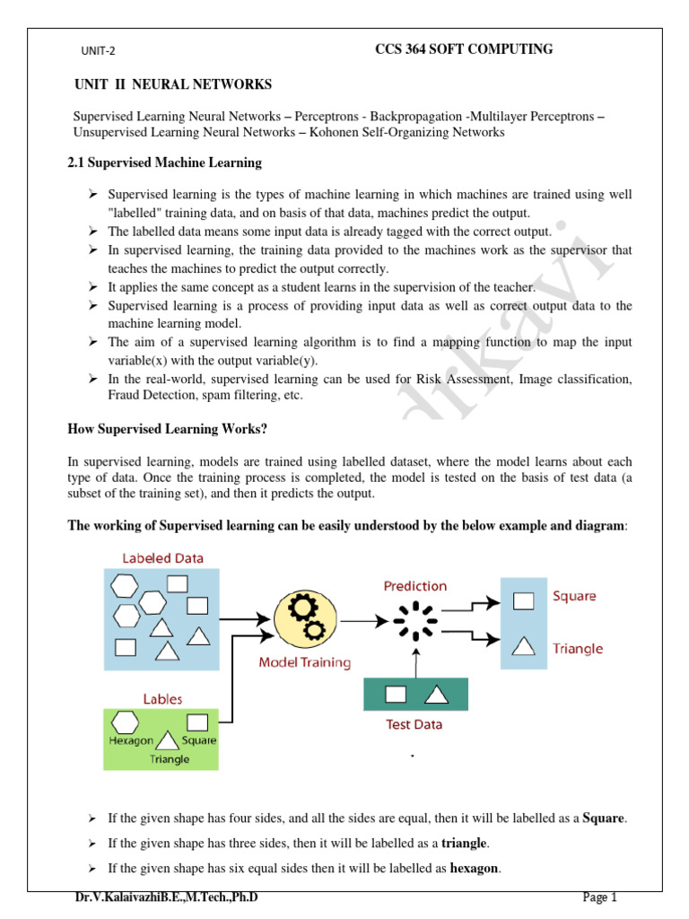 Unit 2 Neural Networks | Download Free PDF | Artificial Neural Network | Cluster Analysis