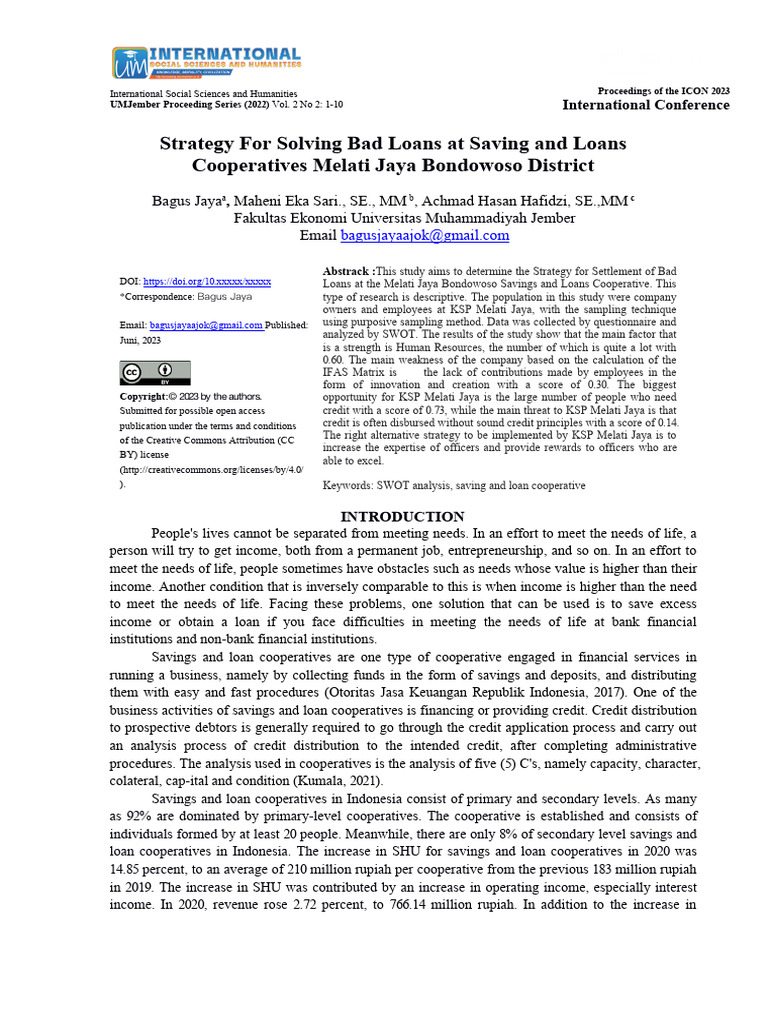 Artikel Fiks PDF Swot Analysis Methodology