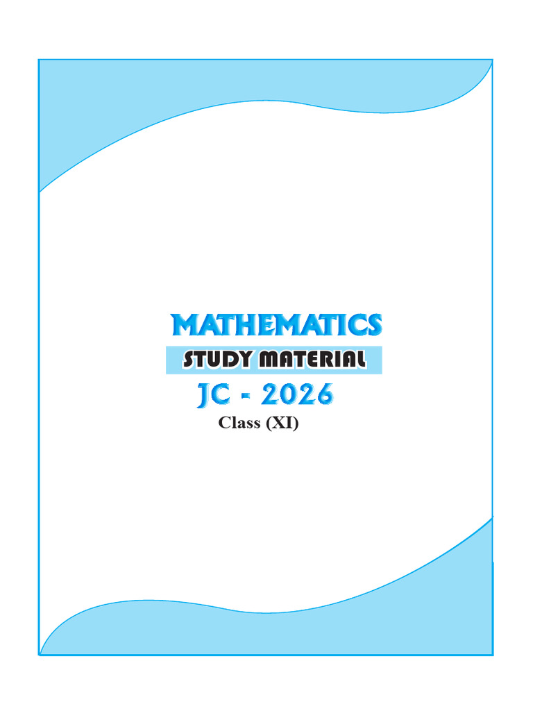 Mathematics Class Note (XI) | PDF | Function (Mathematics) | Numbers