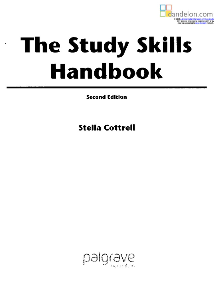 Essential Study Skills Handbook Guide | PDF | Study Skills | Learning