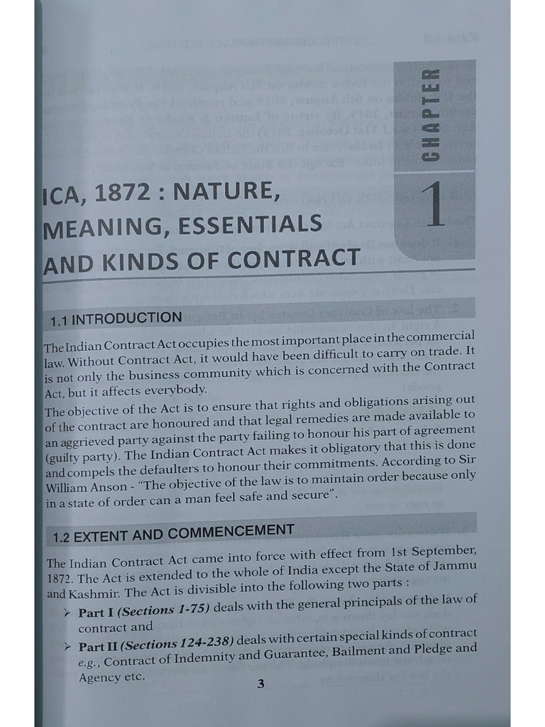 Chapter 1 B.law | PDF