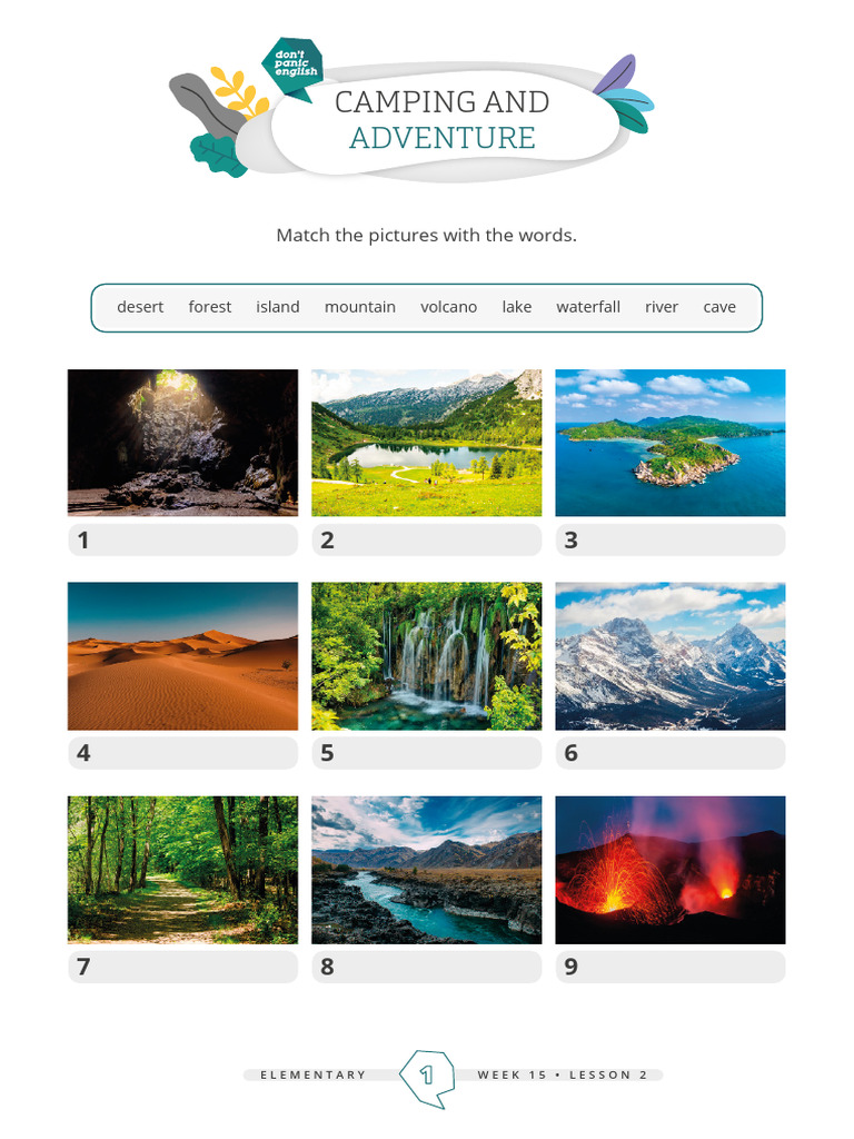 Camping and Adventure Lesson 2 | PDF | Camping | Adventure Travel