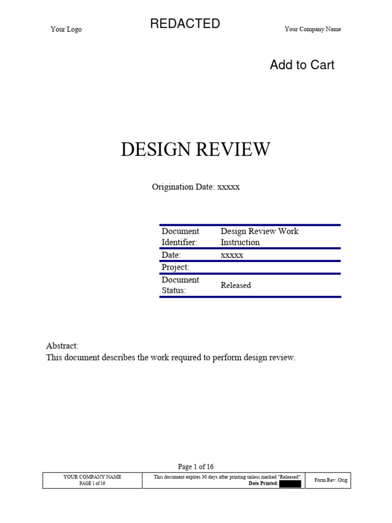 Design Review Procedure - Demo | PDF | Software | Computer Science