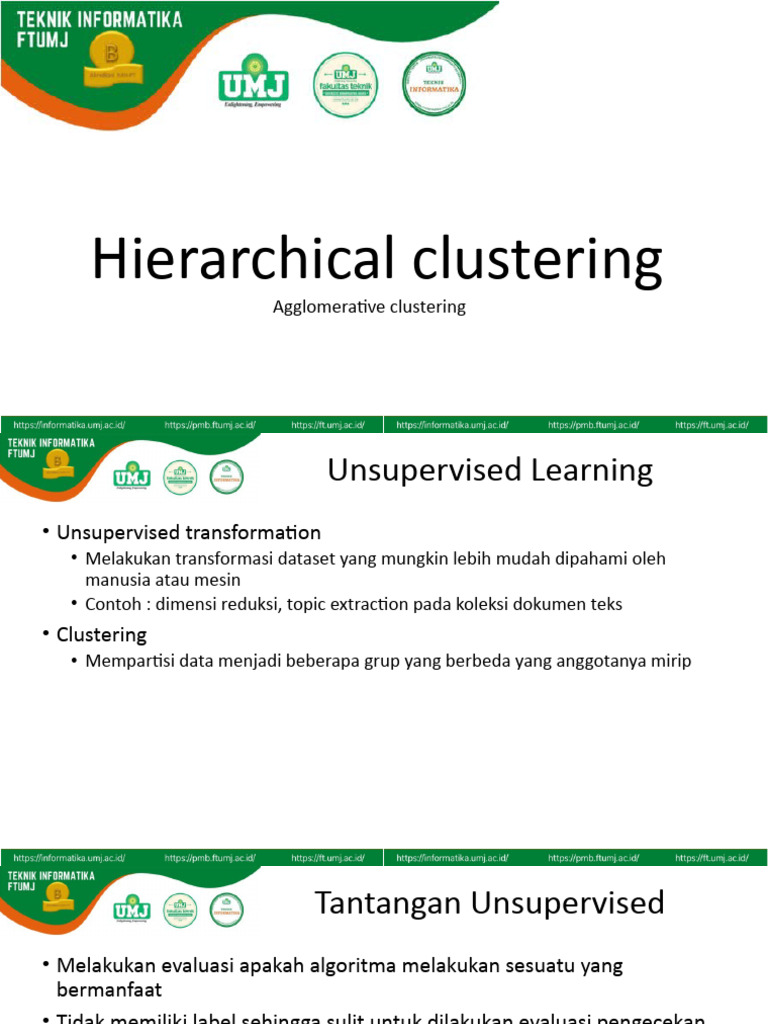 Panduan Lengkap Clustering Hierarkis | PDF | Metode & Bahan Ajar