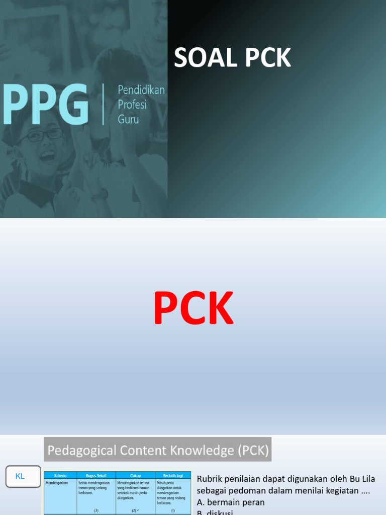 Soal Pedalaman PCK | PDF