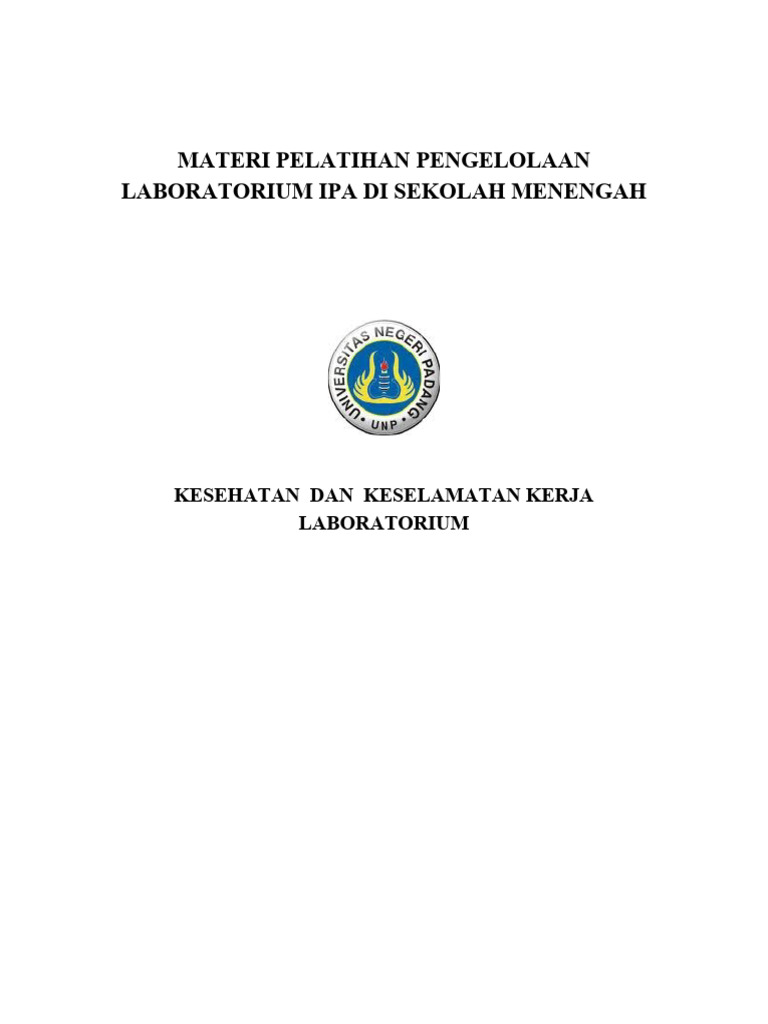 Kesehatan & Keselamatan Kerja (K3) Laboratorium | PDF