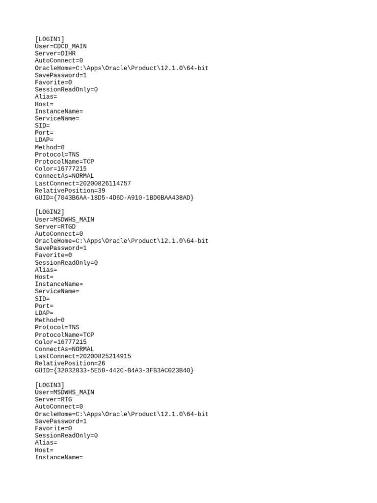 Oracle Connection Export 28 08 2020 | PDF | Integrated Circuit ...