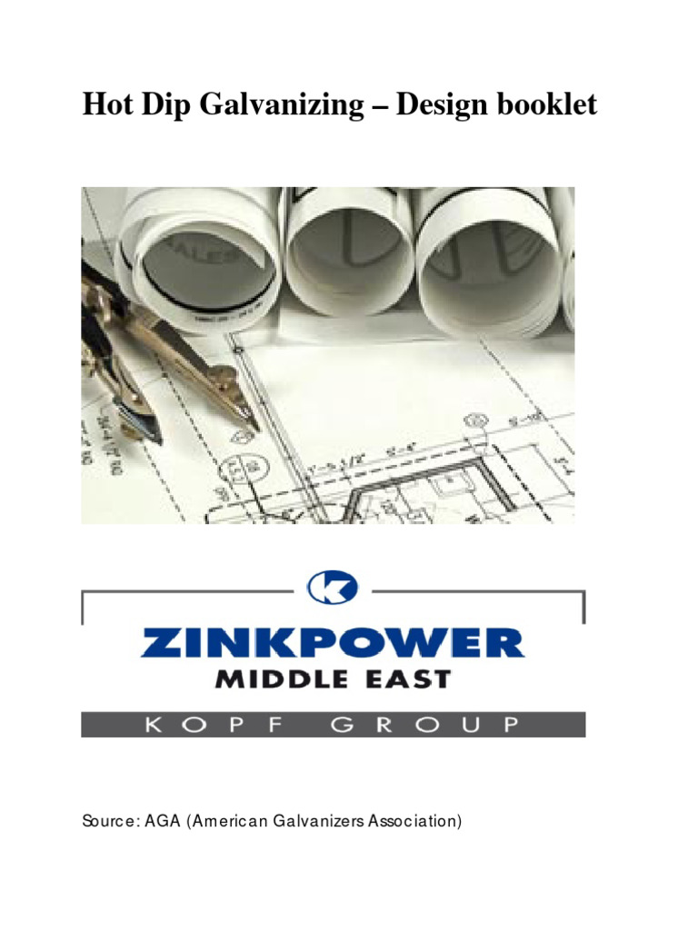 Hot Dip Galvanizing Design Guidelines | PDF | Corrosion | Galvanization