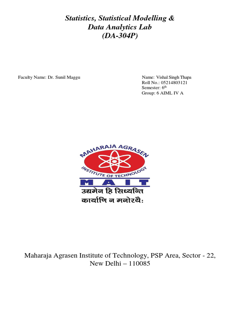 Ssmda Practical File Pdf Eigenvalues And Eigenvectors Matrix Mathematics 4932