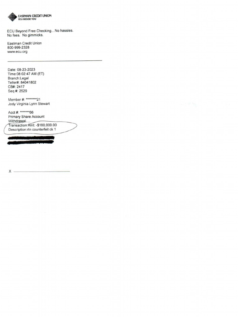 Fraud Letter and Copy of Check | PDF