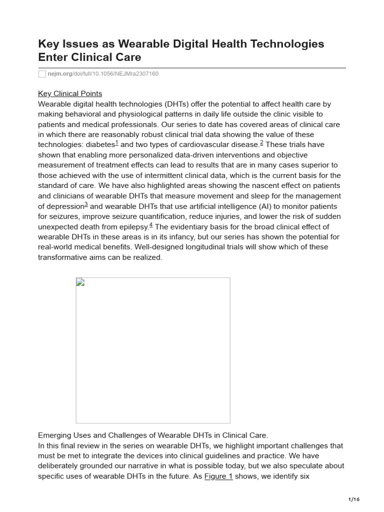 Challenges in Wearable Health Tech Integration | PDF | Wearable ...