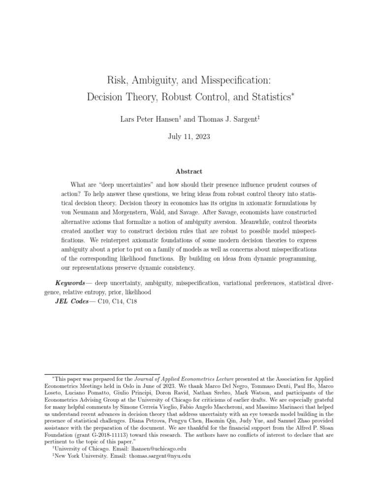 Decision Revise 33 | PDF | Utility | Decision Theory