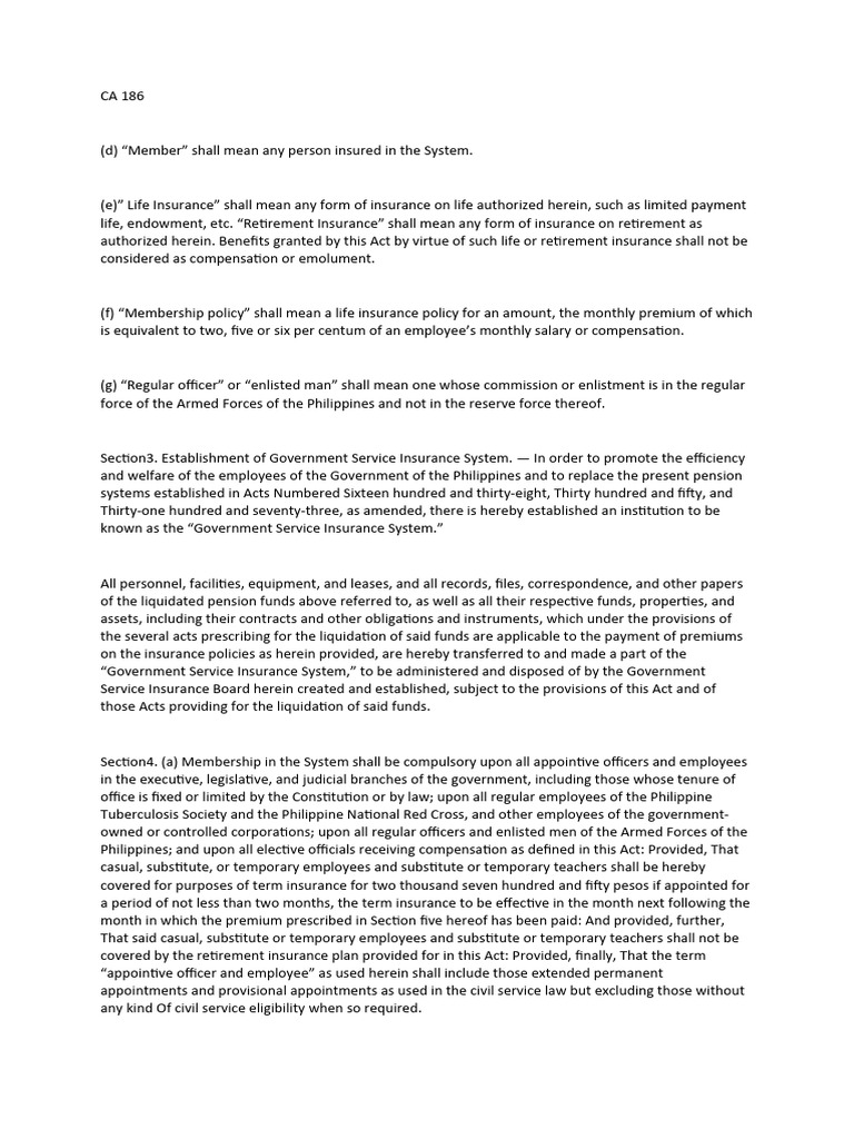 Ca 186 | PDF | Insurance | Employment