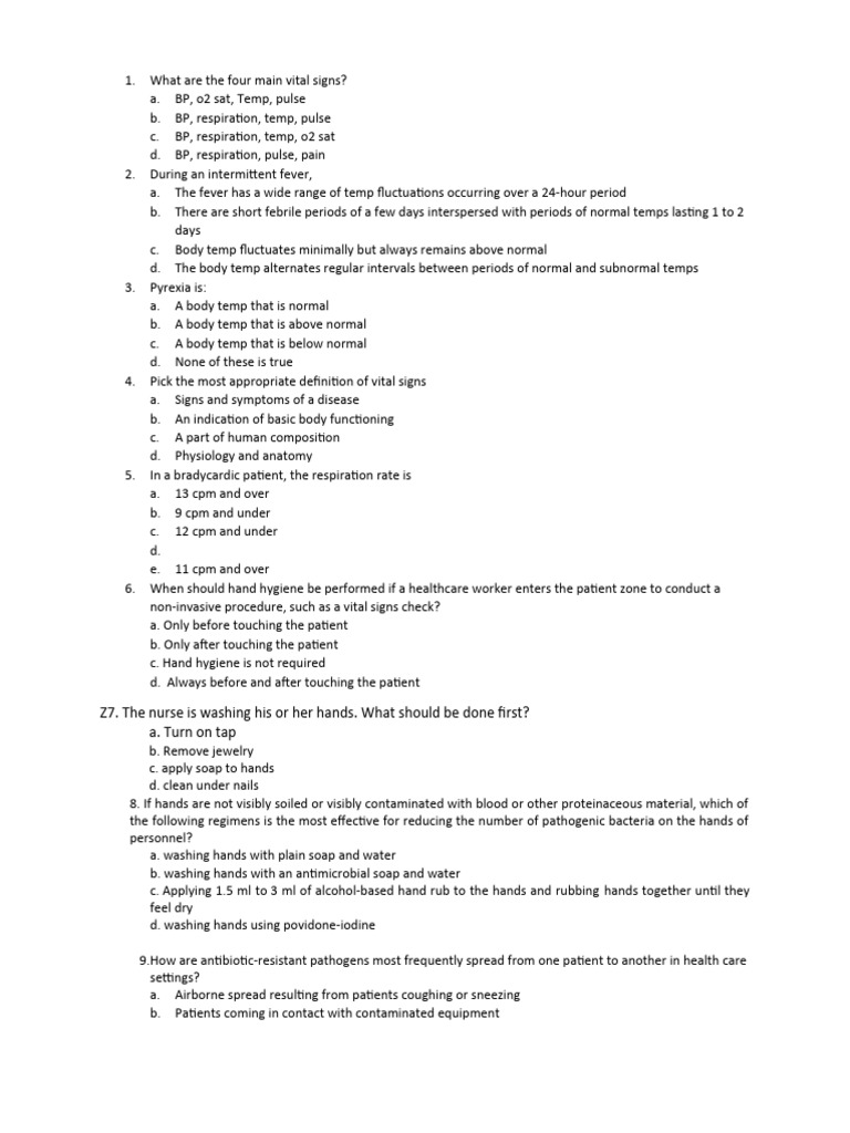 1written Exam | PDF | Hand Washing | Patient