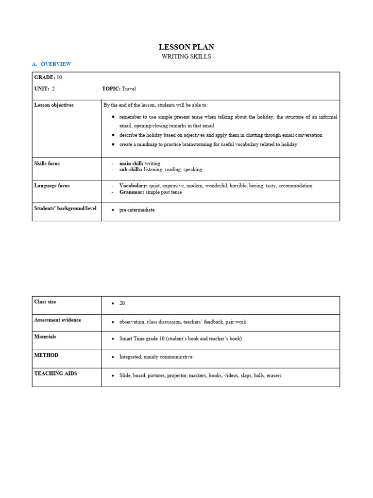 Lesson Plan - TTGD2 | PDF | Lesson Plan | Linguistics