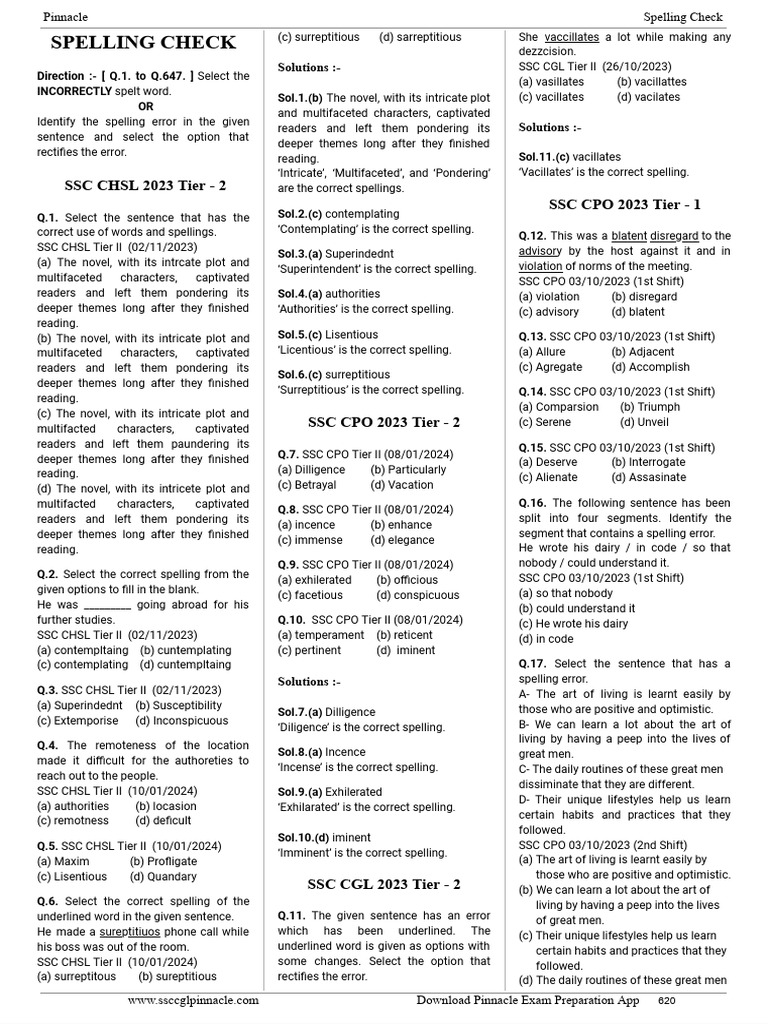 Spelling Check | PDF