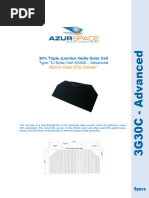 Azur 3G30A Solar Cell Specifications | PDF | Solar Cell | Gallium Arsenide