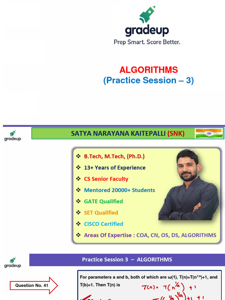 Algo 3 09 Oct 2020 Fri 4pm 56 | PDF | Theoretical Computer Science | Algorithms And Data Structures