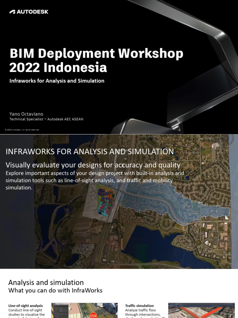 Session 5 - Infraworks For Analysis and Simulation | PDF | Simulation | Autodesk
