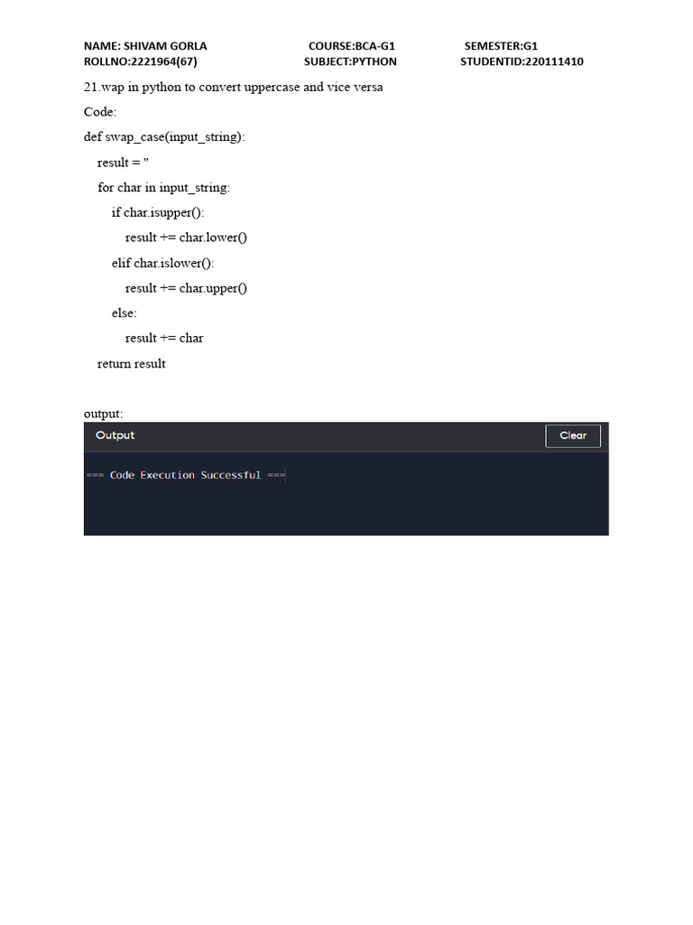 Python Out Put | PDF | Computer Programming