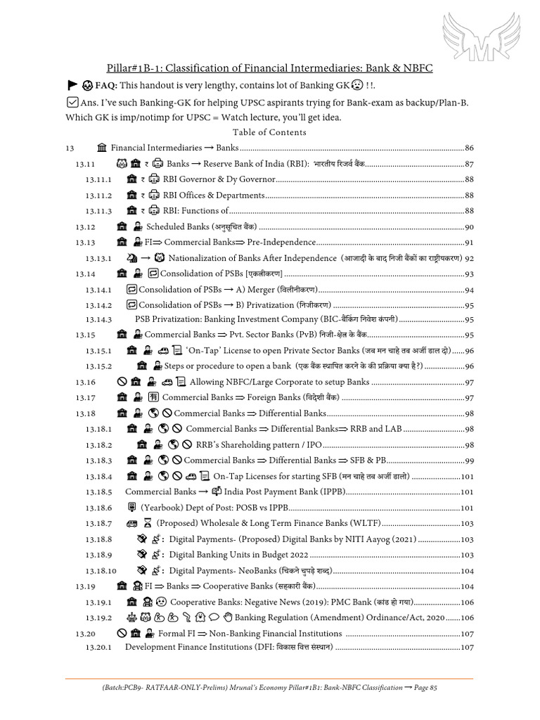 Banking System Overview for UPSC Aspirants | PDF | Reserve Bank Of ...