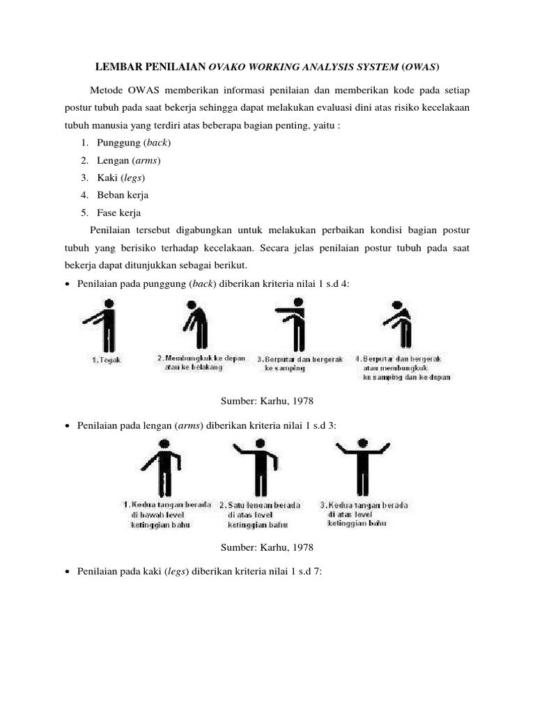Worksheet Owas | PDF