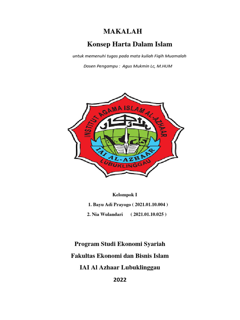Konsep Harta dalam Islam dan Maqashid | PDF | Agama & Spiritualitas