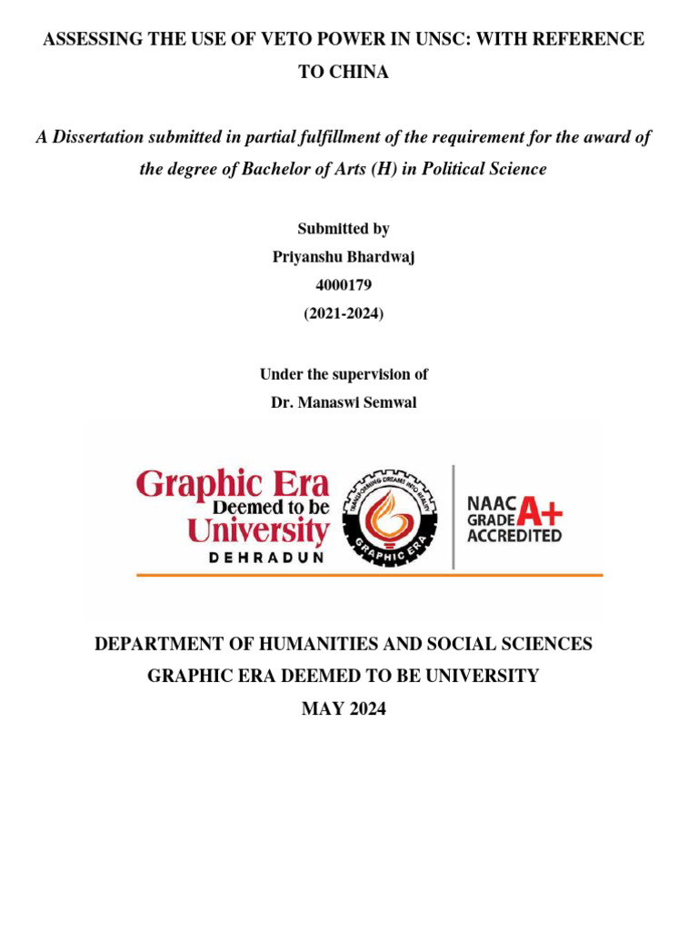 China Veto | PDF | United Nations Security Council | Methodology