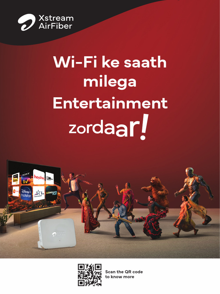 Airtel Xstream AirFiber Booklet - FWA | PDF | Television Network