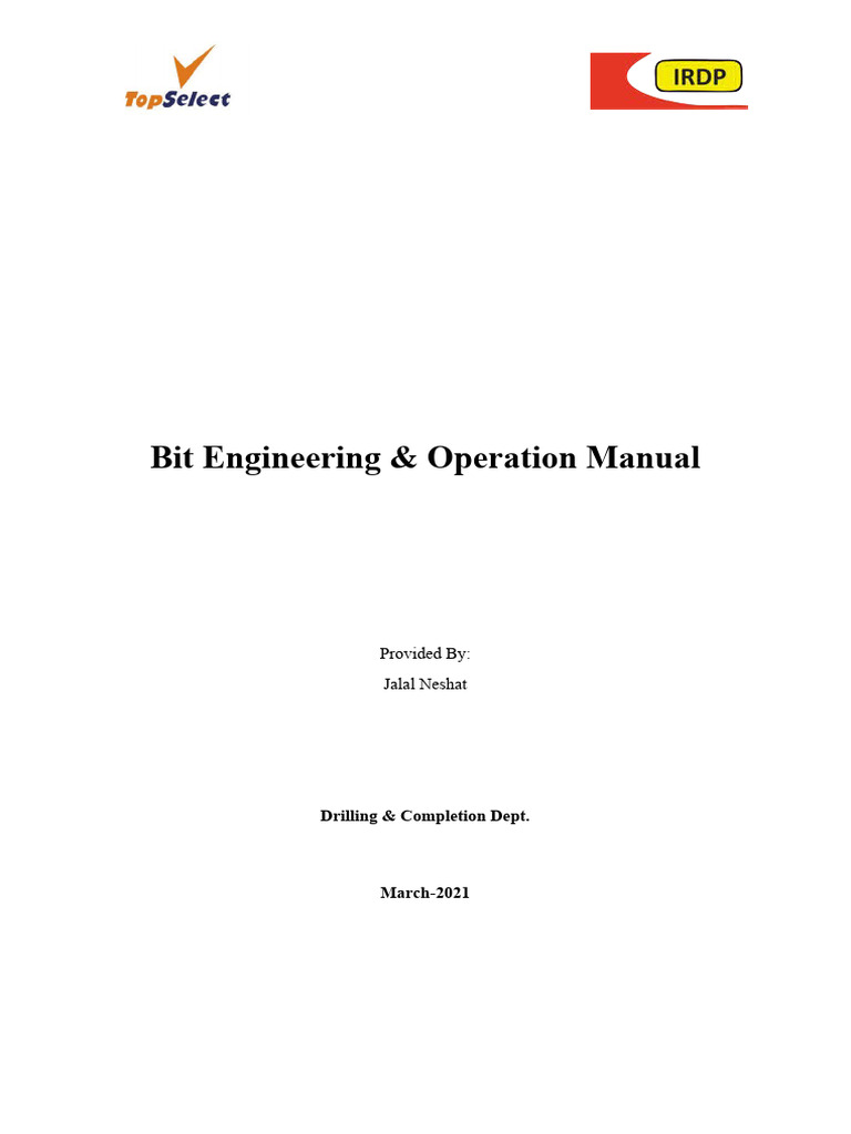 Bit Running Procedure | PDF | Drilling | Pump